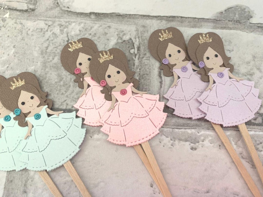 Princess Cupcake Toppers, Princess, Princess Birthday Party, Princess ...