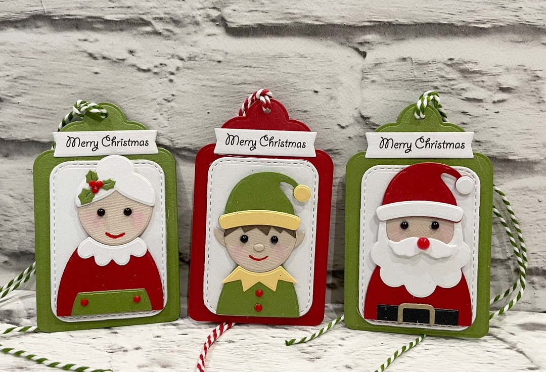 Christmas Gift Tag, Santa Gift Tag, Mrs Claus, Christmas Tag, Elf Gift ...
