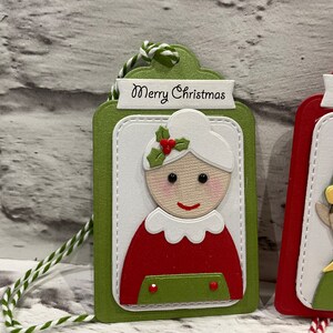 Christmas Gift Tag, Santa Gift Tag, Mrs Claus, Christmas Tag, Elf Gift ...