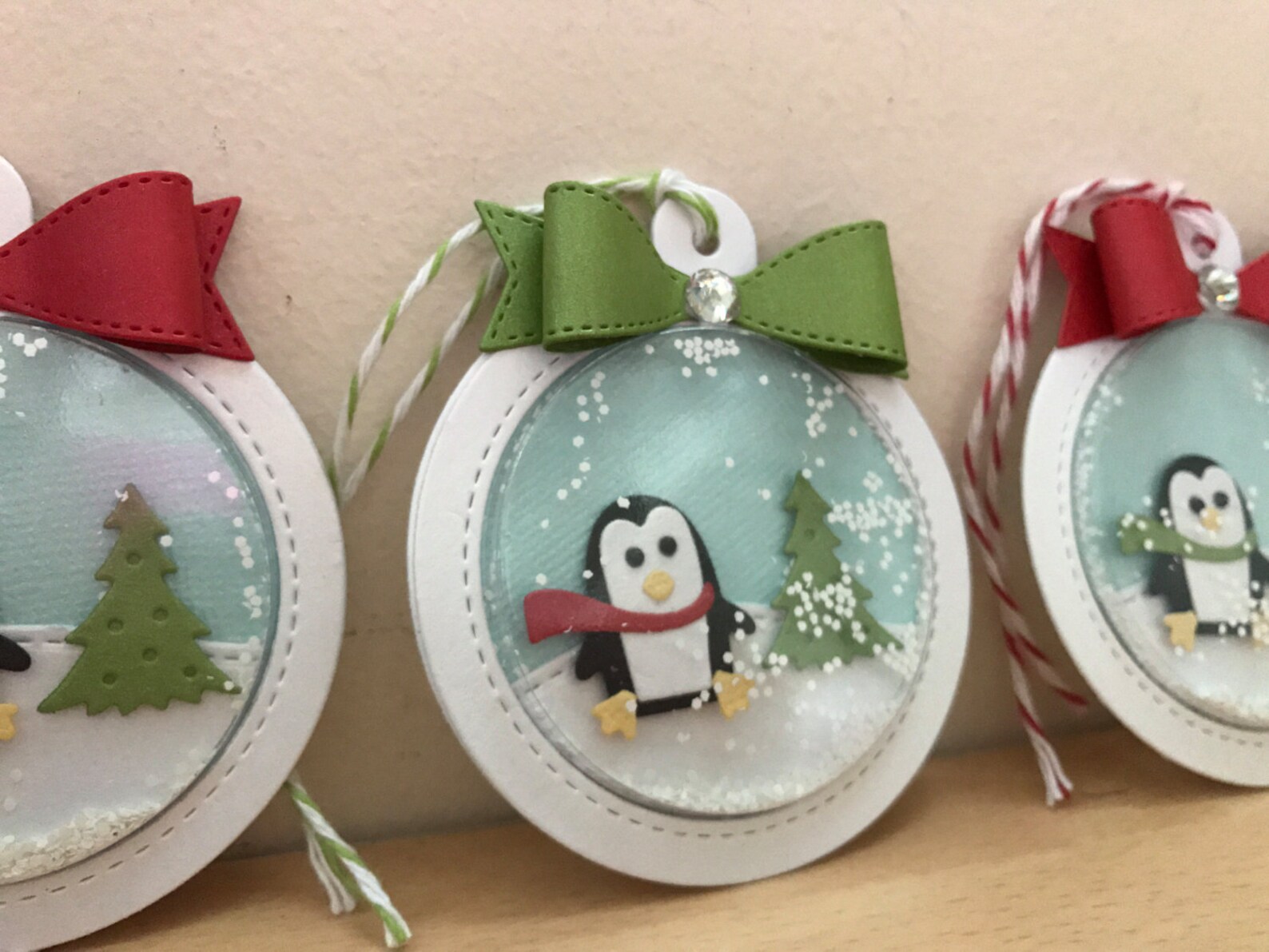 Christmas Gift Tags, Penguin Gift Tags, Christmas Shaker Gift Tags ...