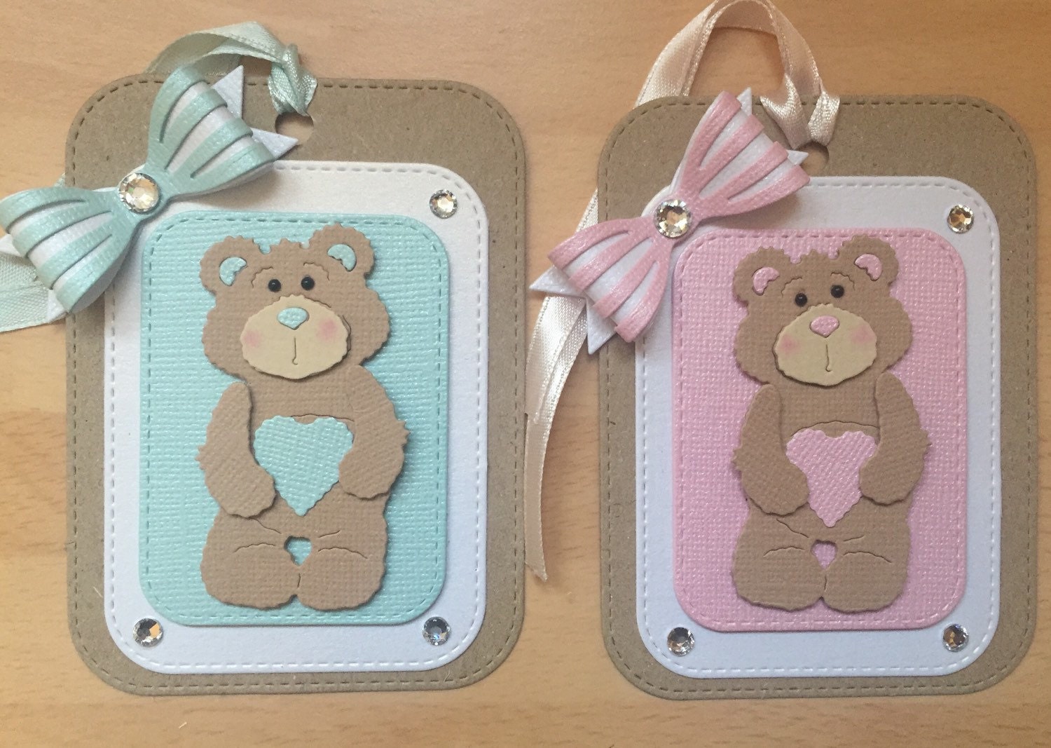 Teddy Bear Gift Tags New Baby Gift tags Baby Shower Gift | Etsy