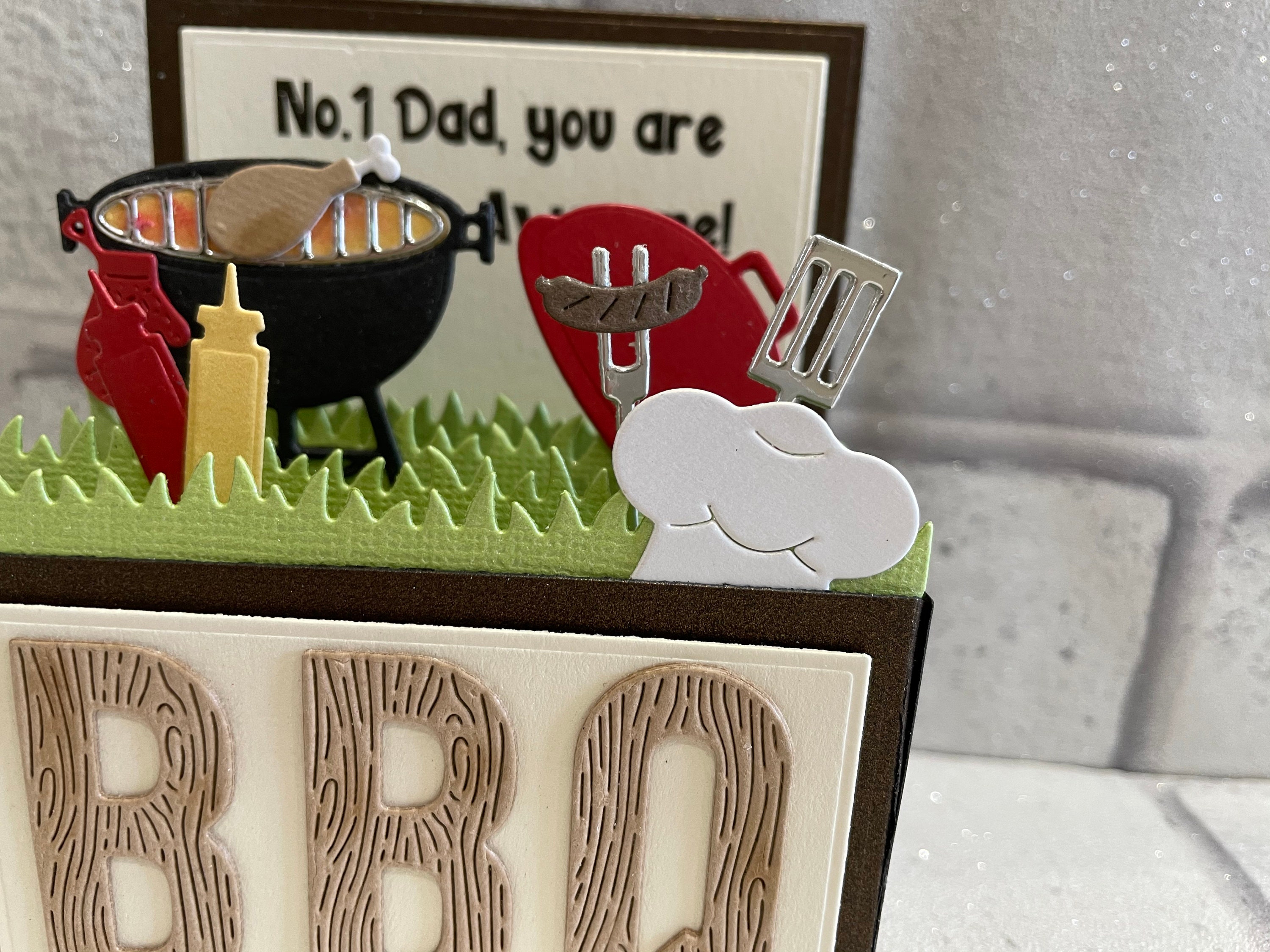 Fathers Day card BBQ card daddys day card mens birthday | Etsy