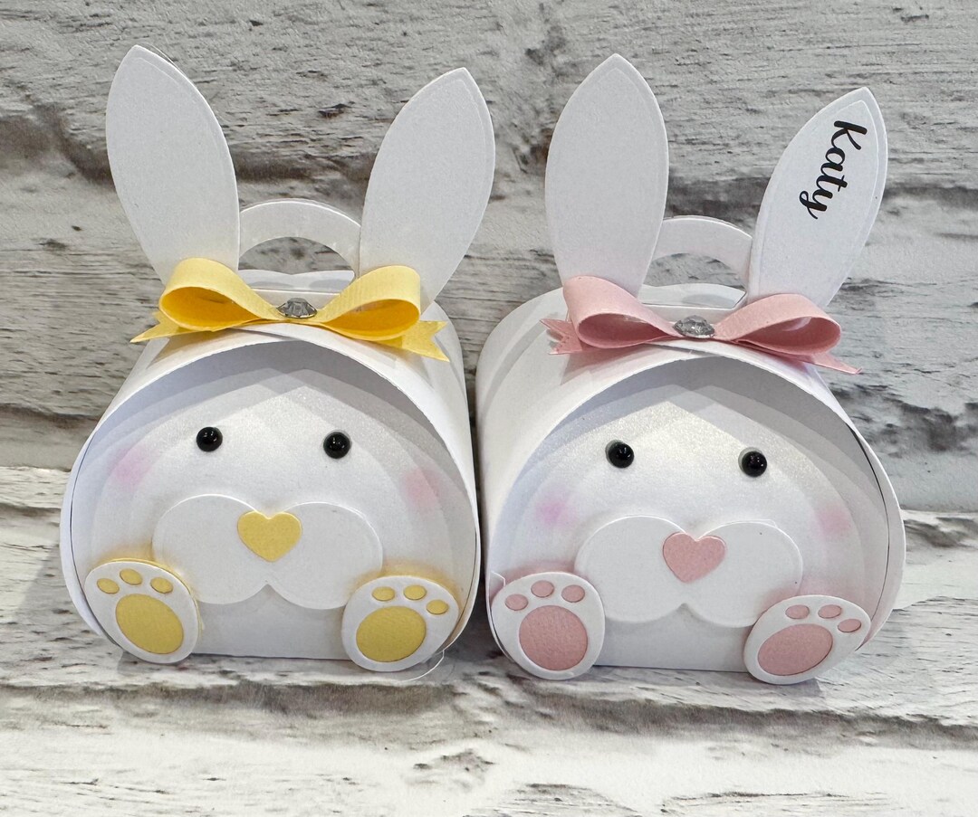 Easter Basket, Bunny Gift Box, Easter Favour, Easter Decorations ...