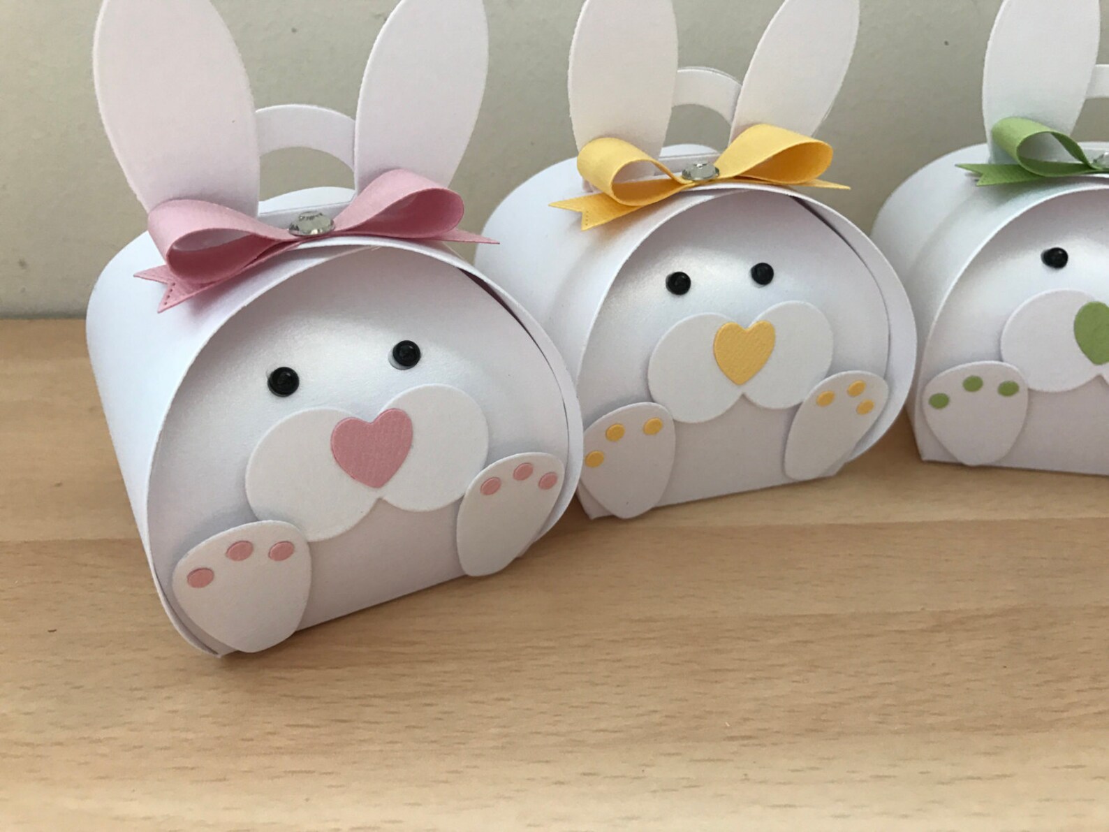 Easter Basket Bunny Gift Box Easter Favour Easter - Etsy