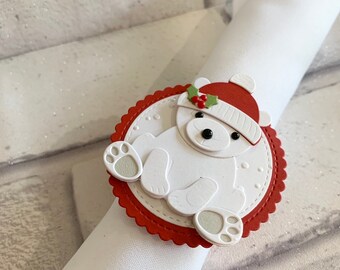 Holiday Napkin Rings Christmas Napkin Rings Holiday Party - Etsy