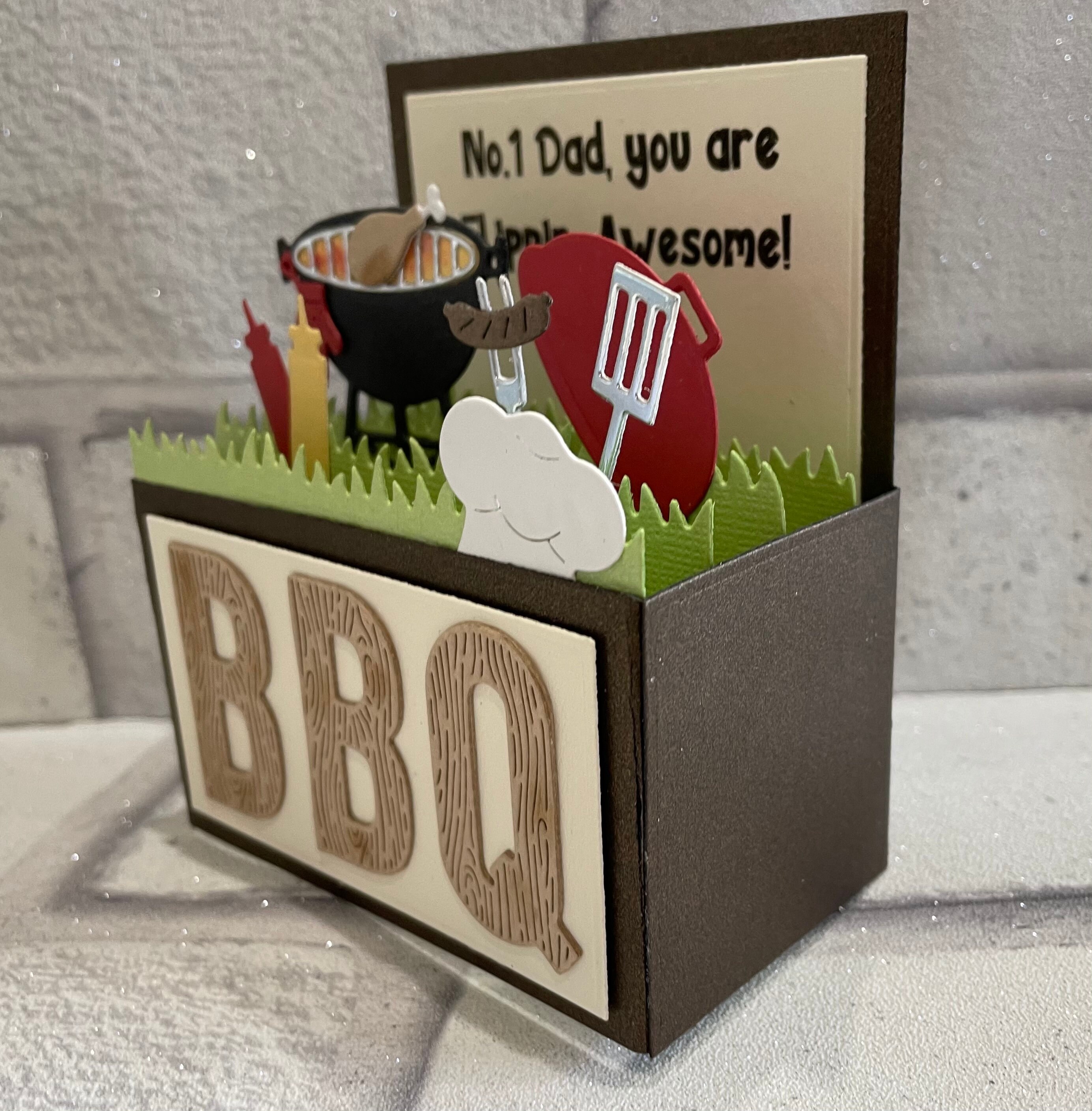 Fathers Day card BBQ card daddys day card mens birthday | Etsy