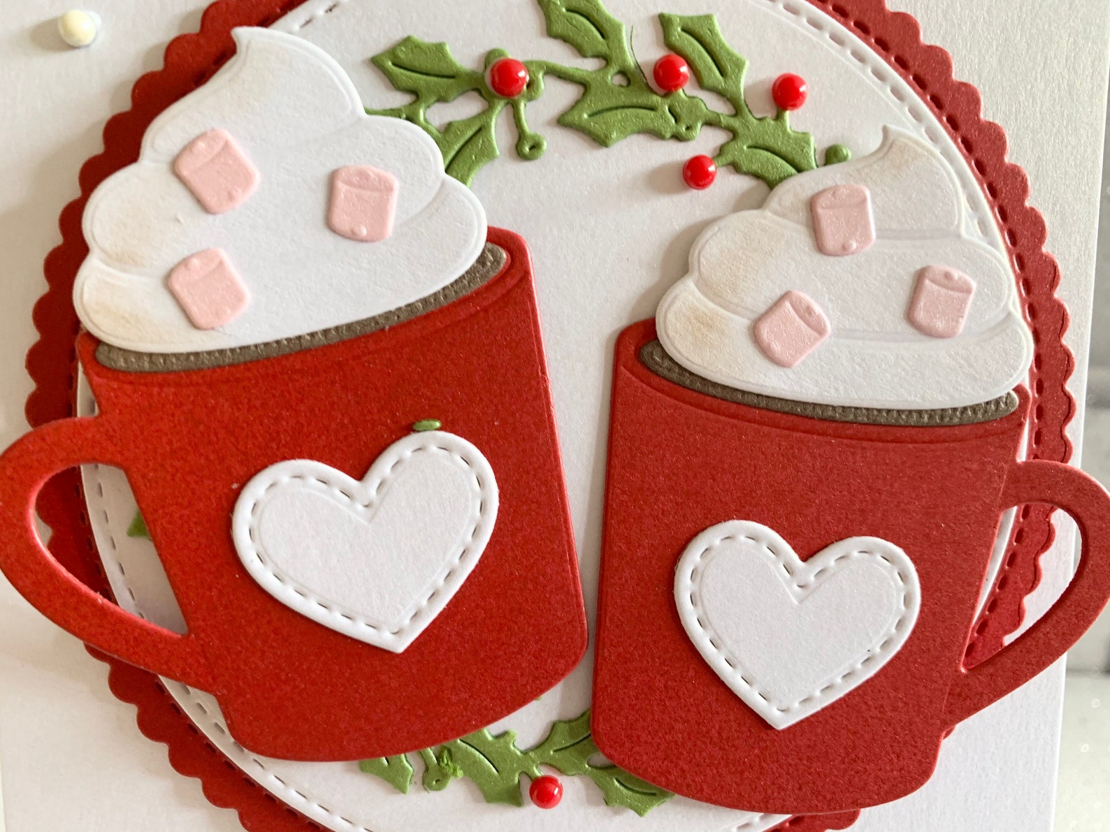 Handmade Christmas Cards X 5, Hot Chocolate, Christmas Card Packs ...