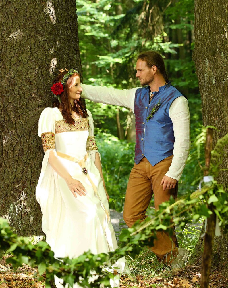 Renaissance Mittelalter Brautkleid Elfen Galadriel Arwen CALEYA ...