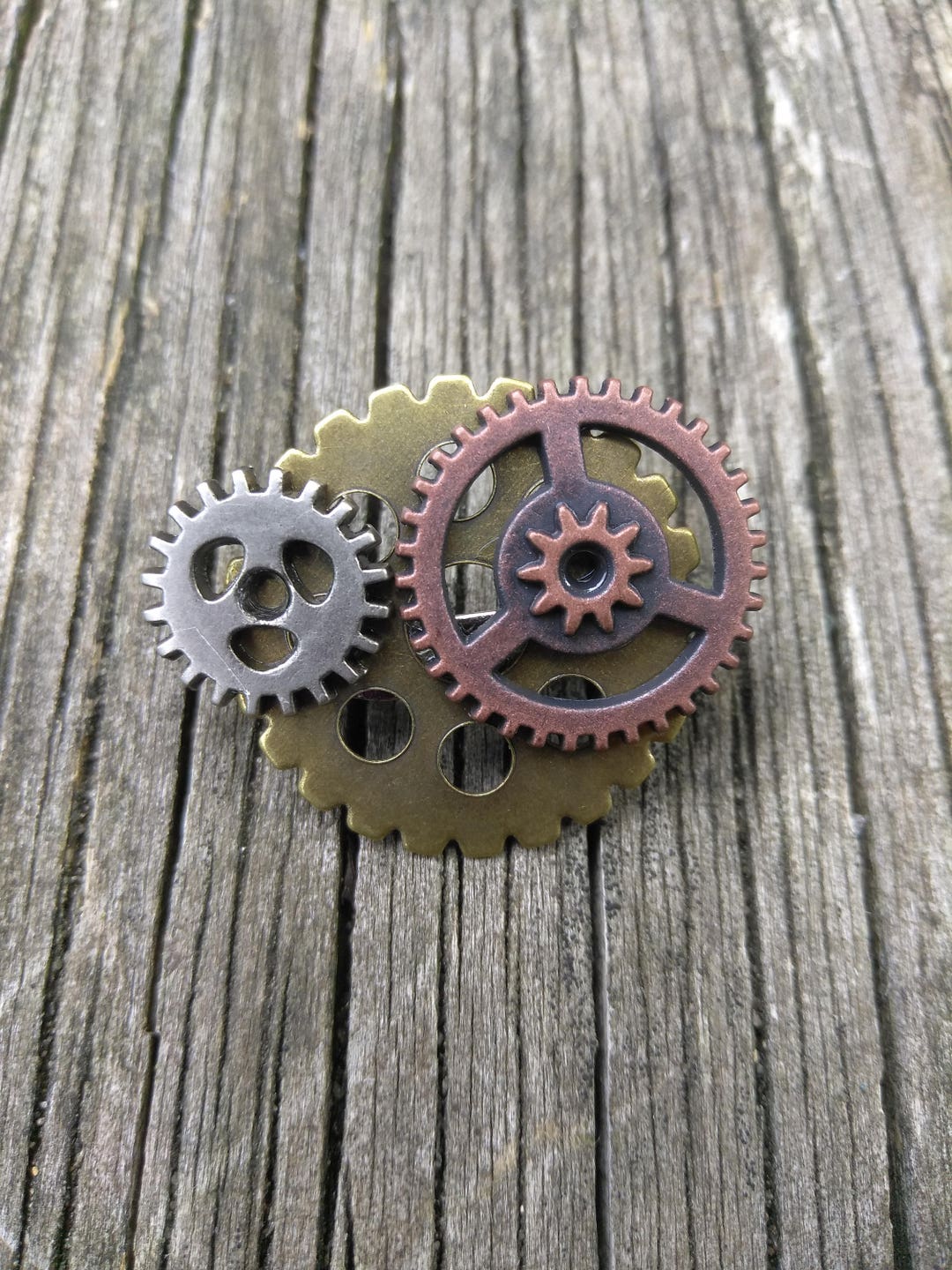 Steampunk Gear Pin - Etsy
