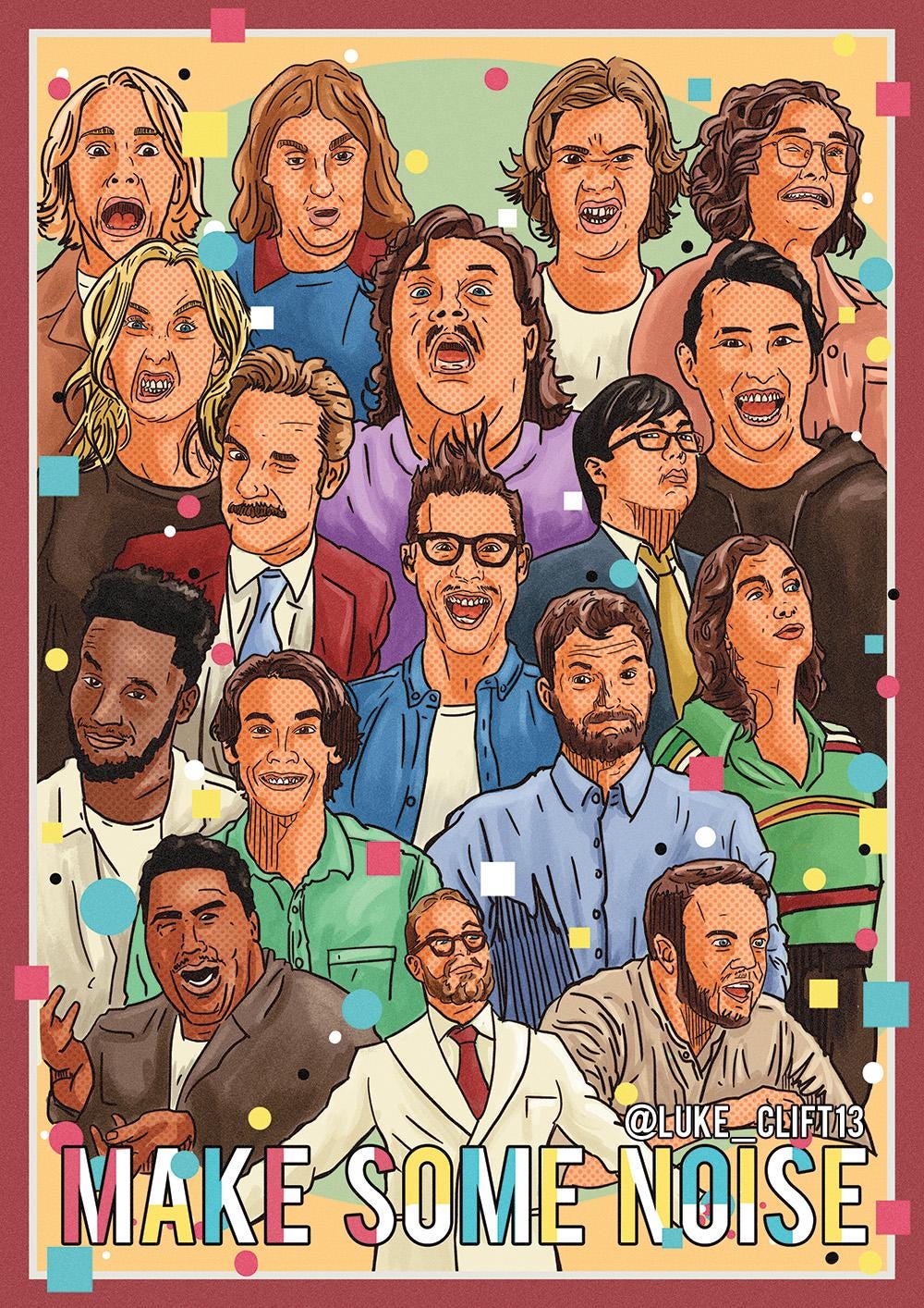 Dropout TV - Make Some Noise - Cast Montage Artwork - 240GSM Gloss ...
