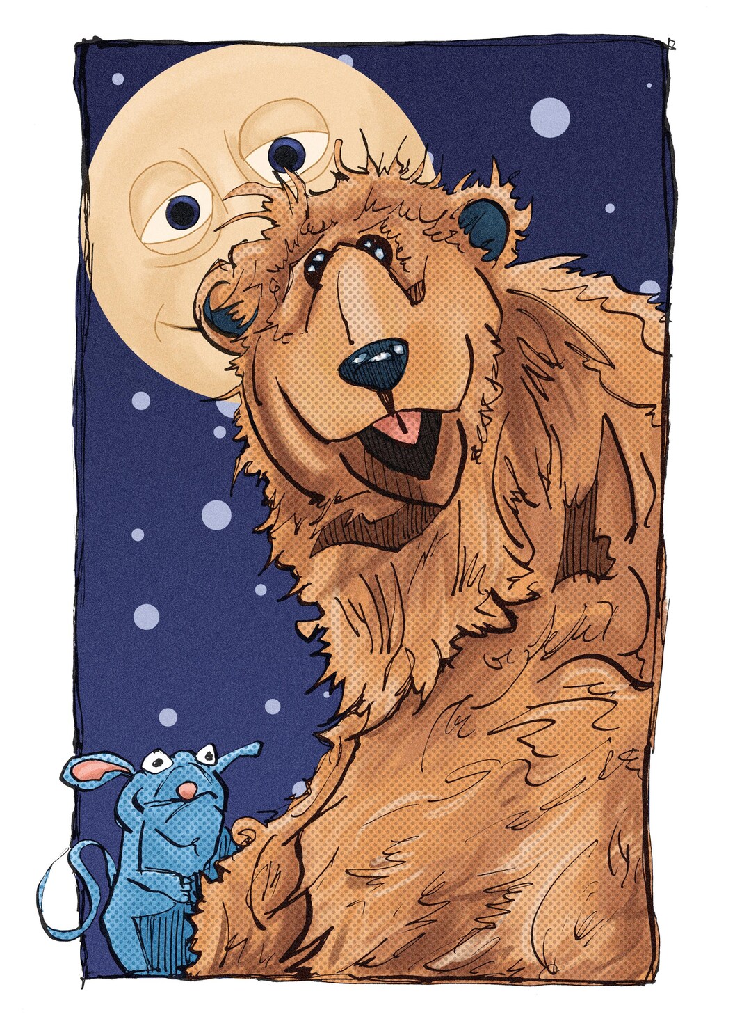 Bear in the Big Blue House - Jim Henson - 240gsm Gloss Card Print ...