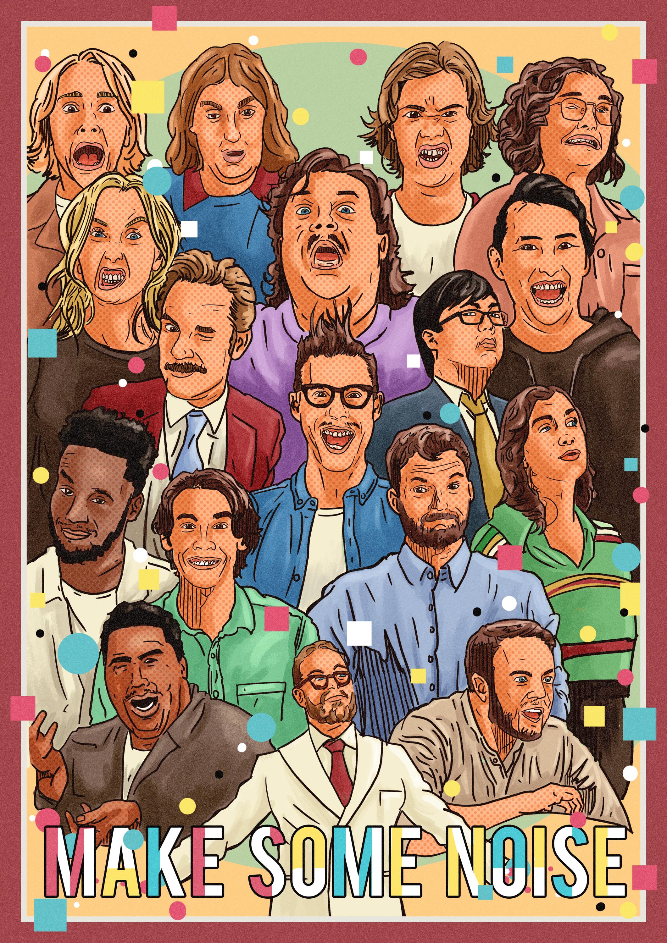 Dropout TV - Make Some Noise - Cast Montage Artwork - 240GSM Gloss ...