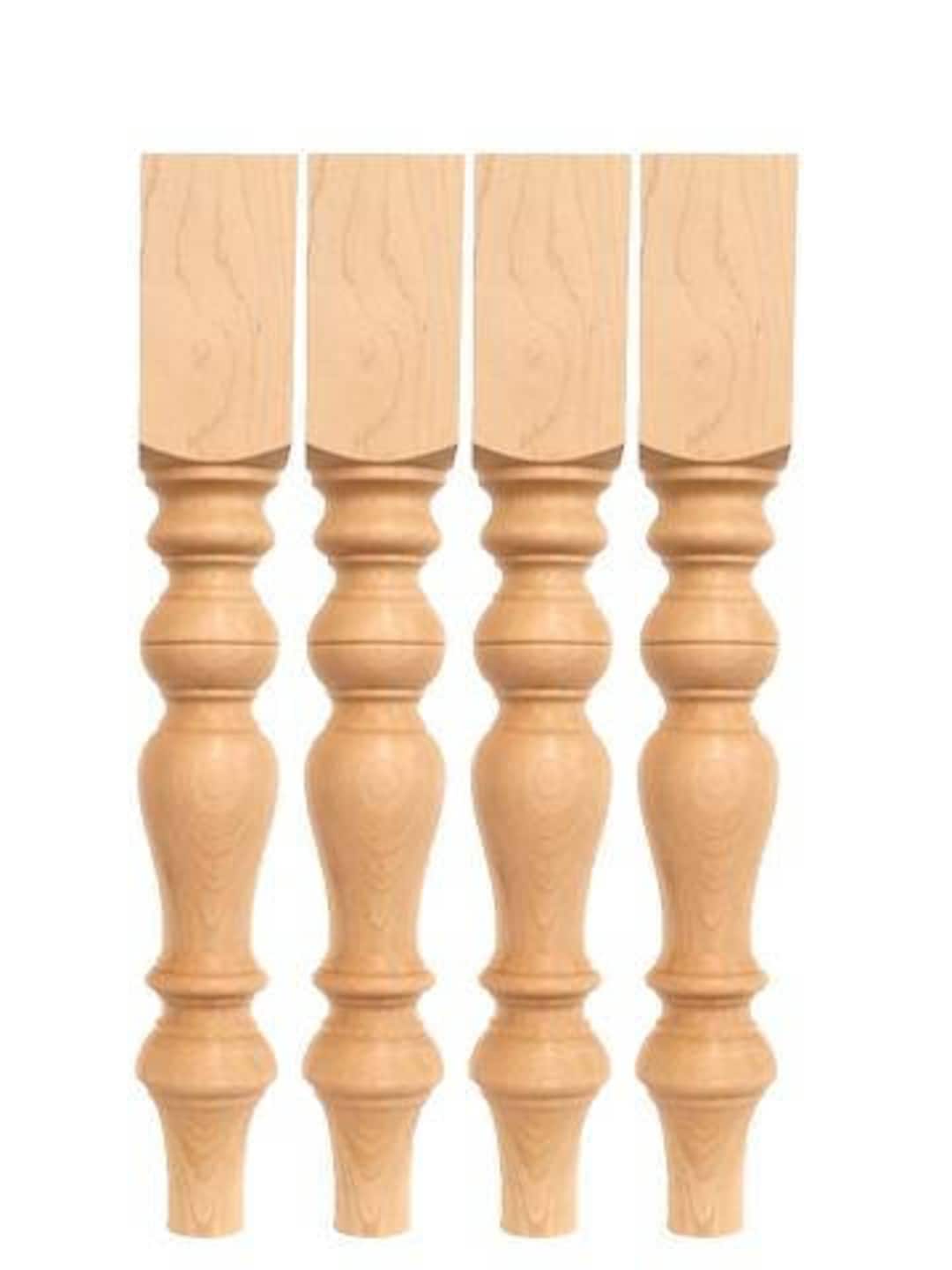 Set 4 Unfinished Solid Knotty Pine Dining Table Legs 29" X 3 1/2 - Etsy