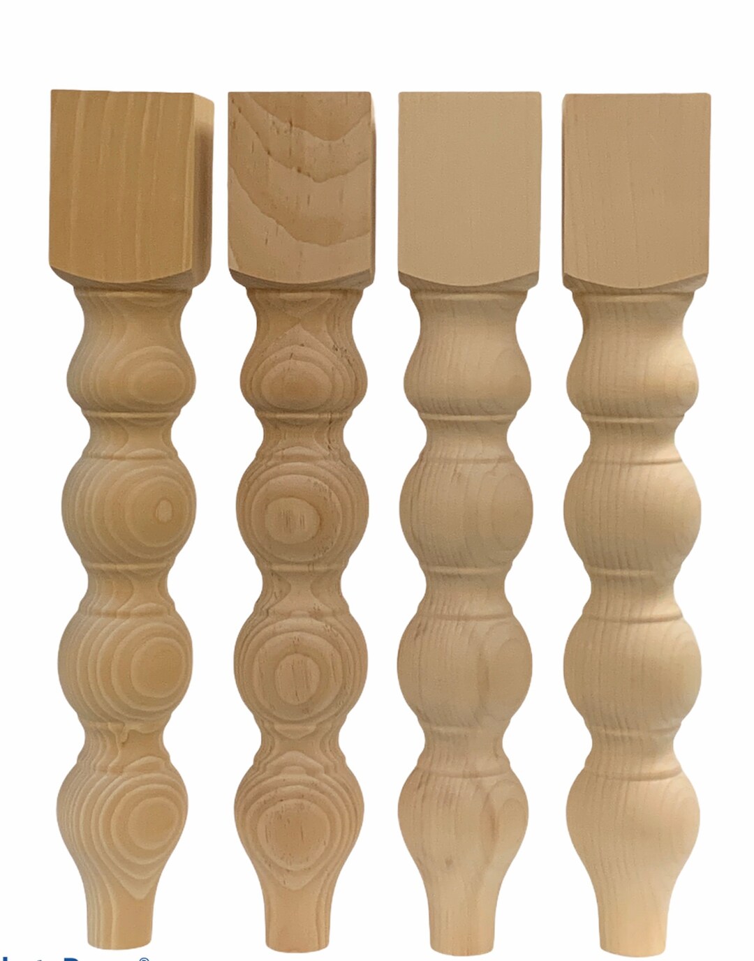 Set of Four- Bench/stool Legs 3 X 3 X 18 - Etsy