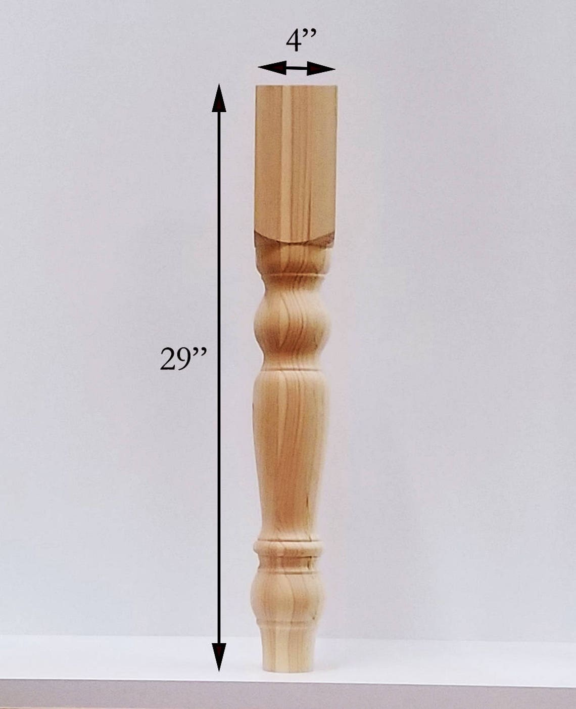 Farmhouse Dining Table Legs Wood Legs. Set of 4 Hand Made | Etsy