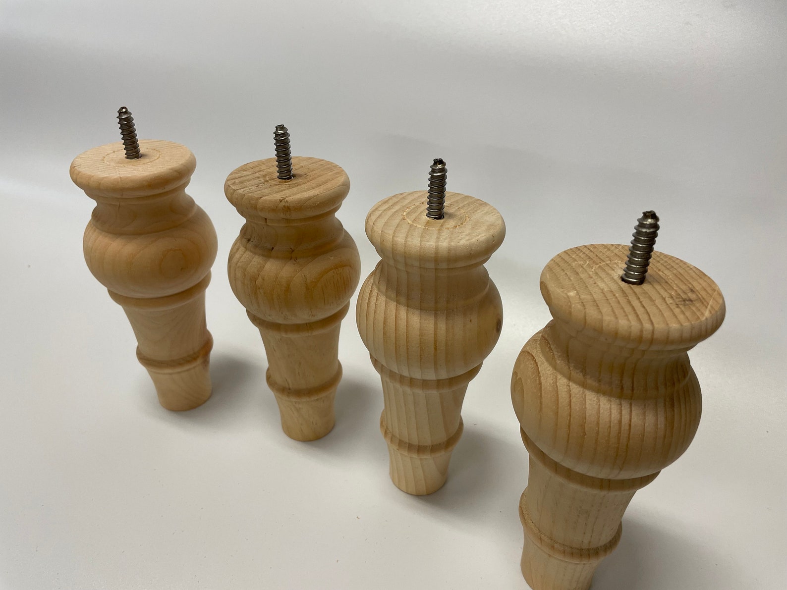 7 X 2 3/4 Set of Four Sofa Legs/ Couch Legs/ Furniture - Etsy