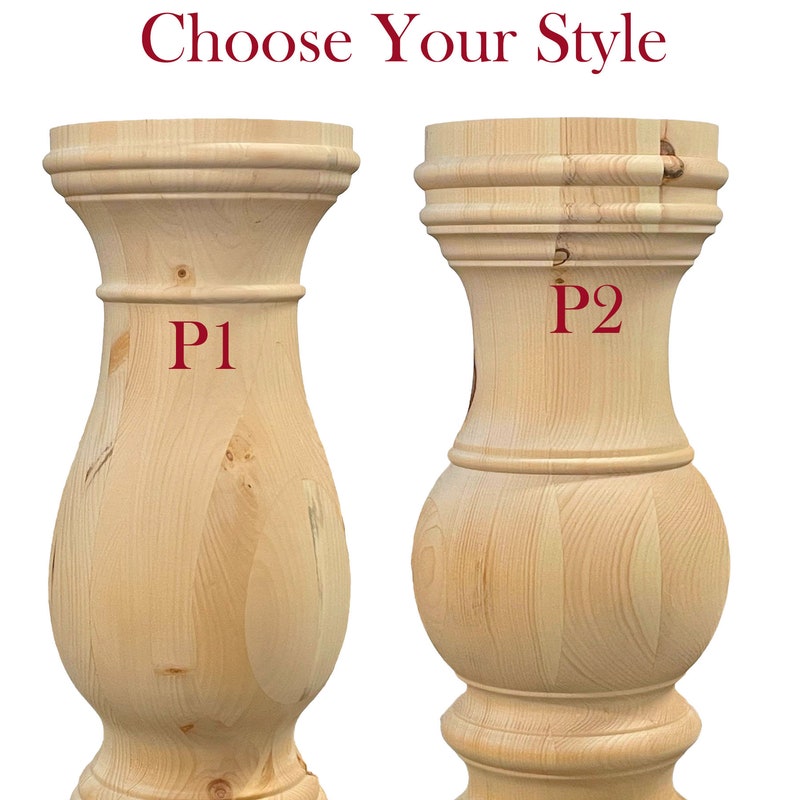 Wood Pedestal Table Base - Etsy