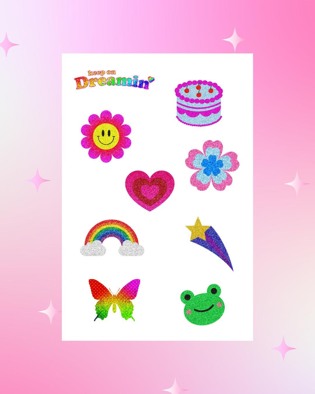 Y2K Early 2000’s Stickers 4x6 Sticker Sheet Journal Stickers, Scrapbook ...