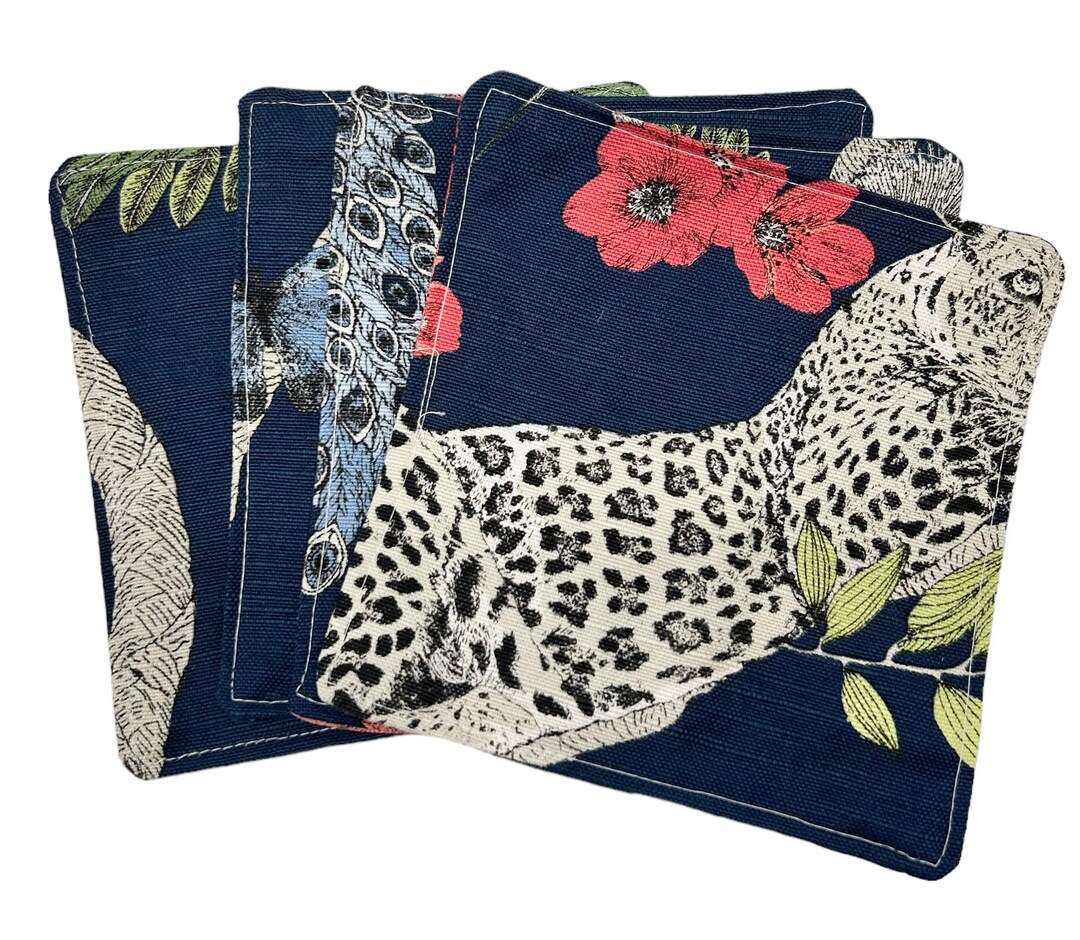 Jungle Rumble Cocktail Napkins - Cloth Napkins - Fabric Napkins - Cloth ...