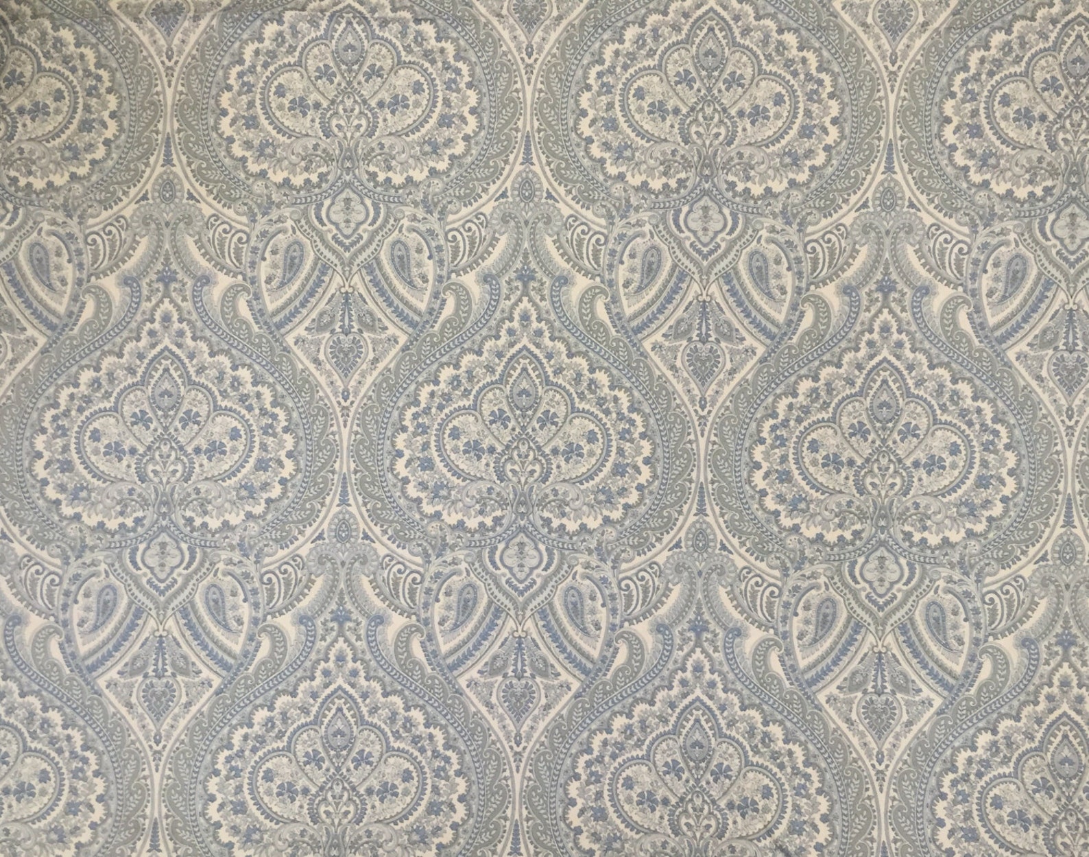 Pastel Blue Damask - Upholstery Fabric by the Yard - Etsy