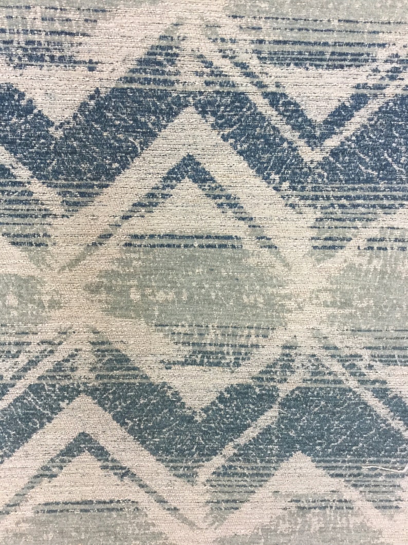 Distressed Abstract - Blue - Fabric by the Yard - Upholstery Fabric - Etsy