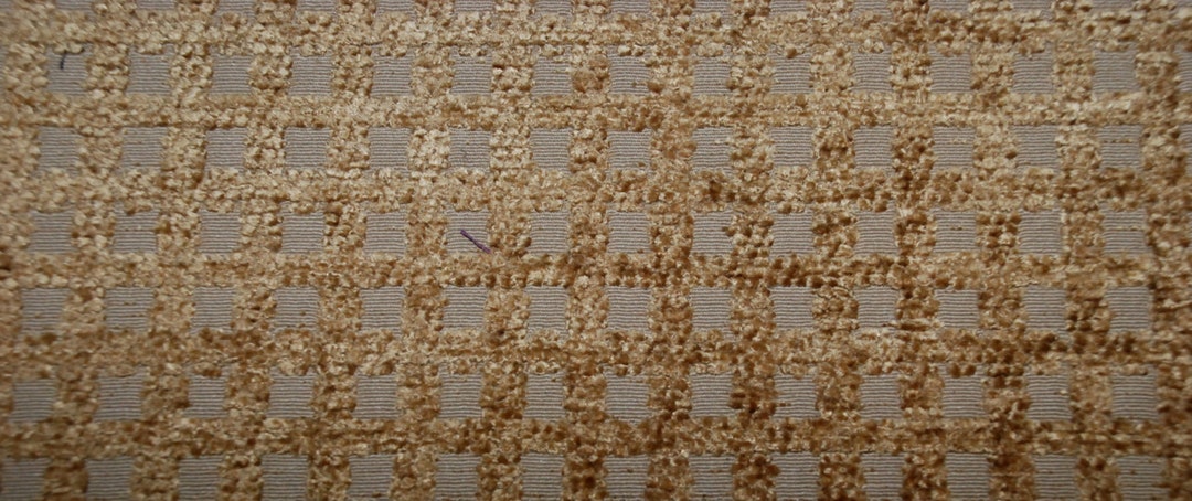 Gold Grid Texture Fabric - SALE - Upholstery Fabric by the Yard - Brown ...