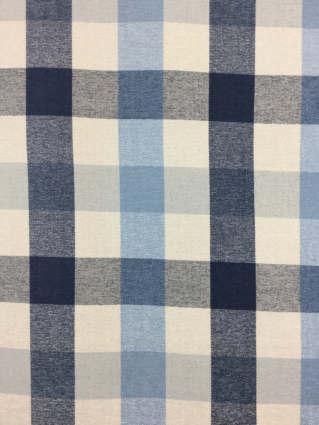 Kennedy Plaid - Indigo - Blue - Upholstery Fabric by the Yard ...