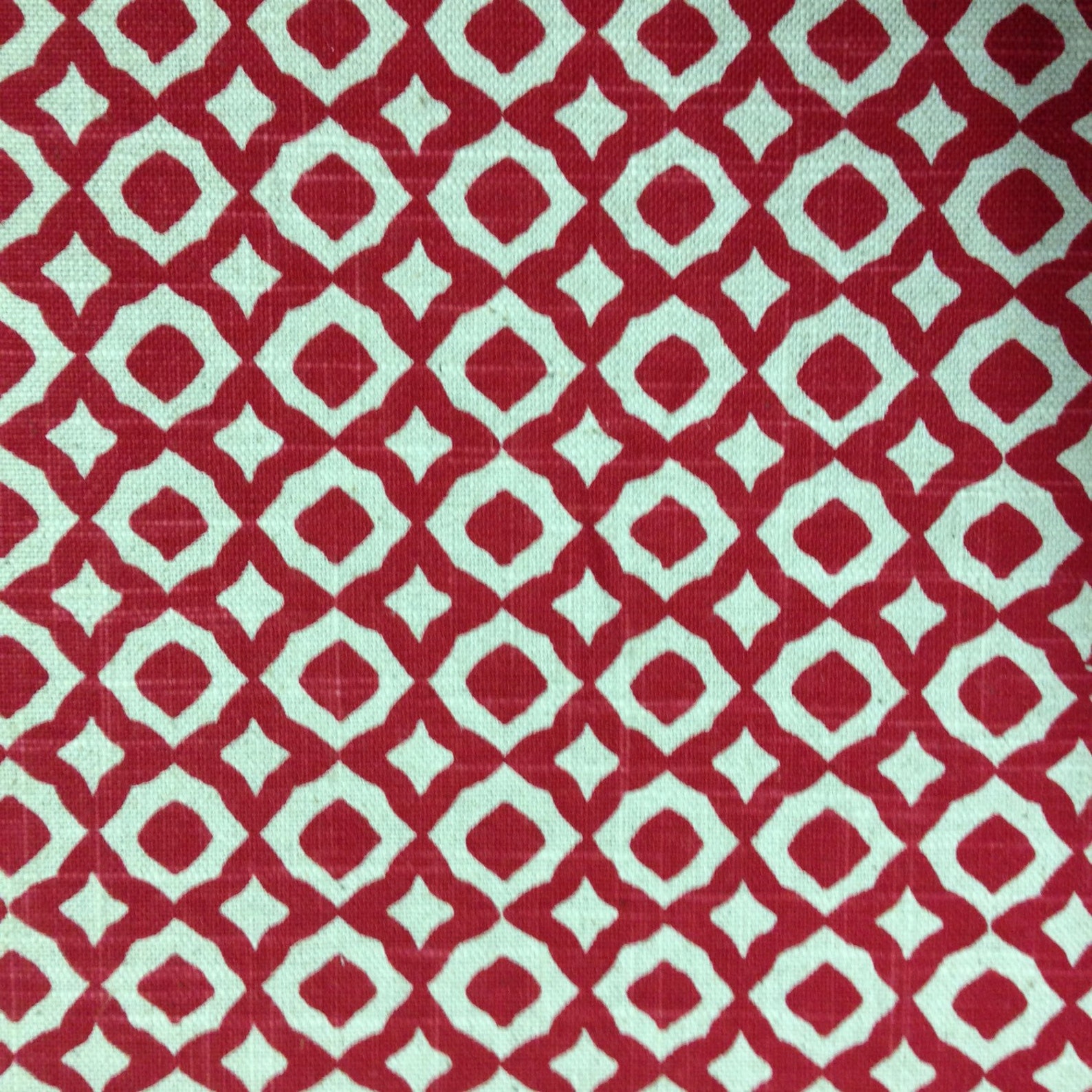 Modern Moroccan Red and Neutral Fabric Upholstery Fabric by - Etsy