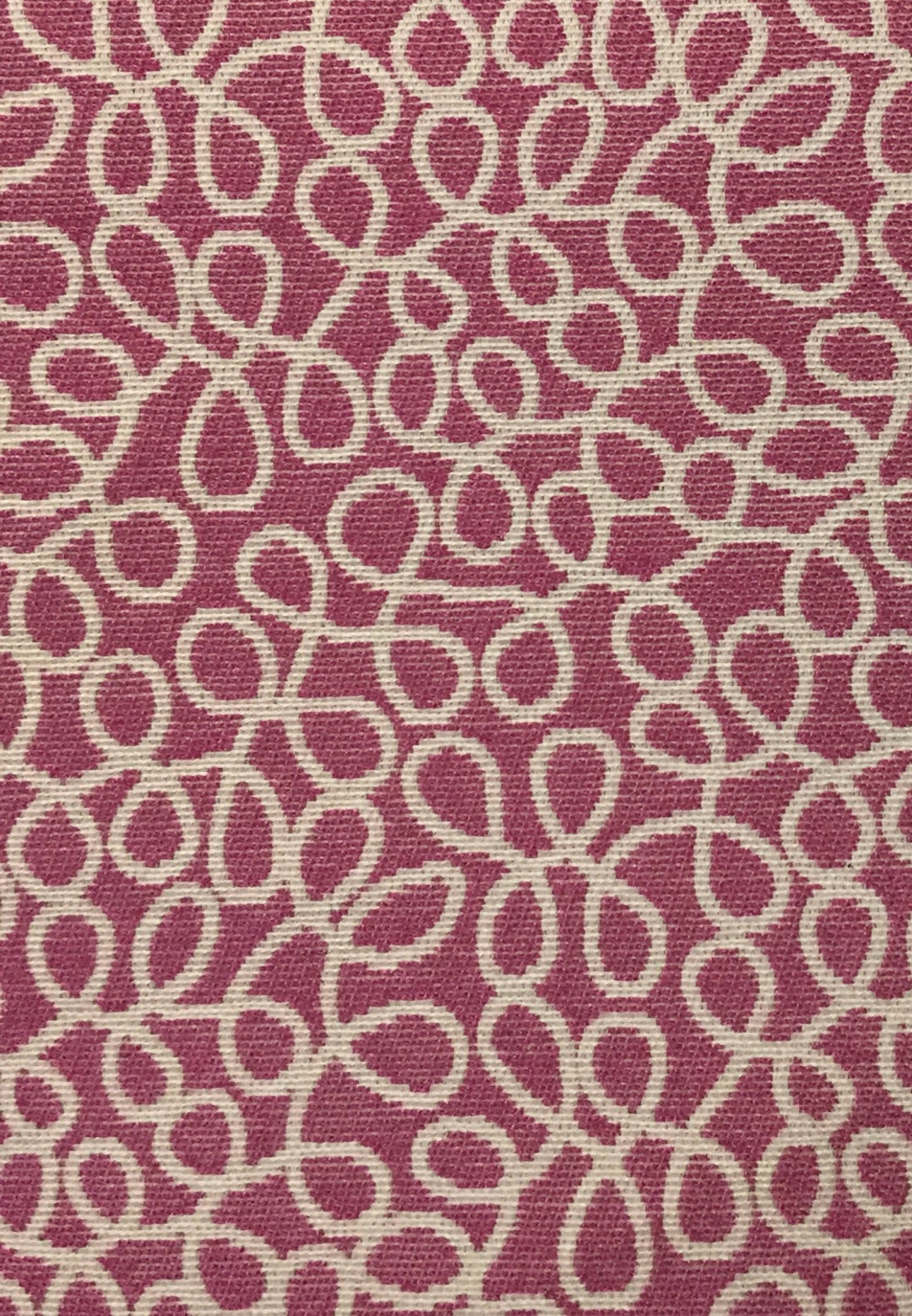 Pink Loop De Loop - Raspberry - Upholstery Fabric by the Yard - Etsy