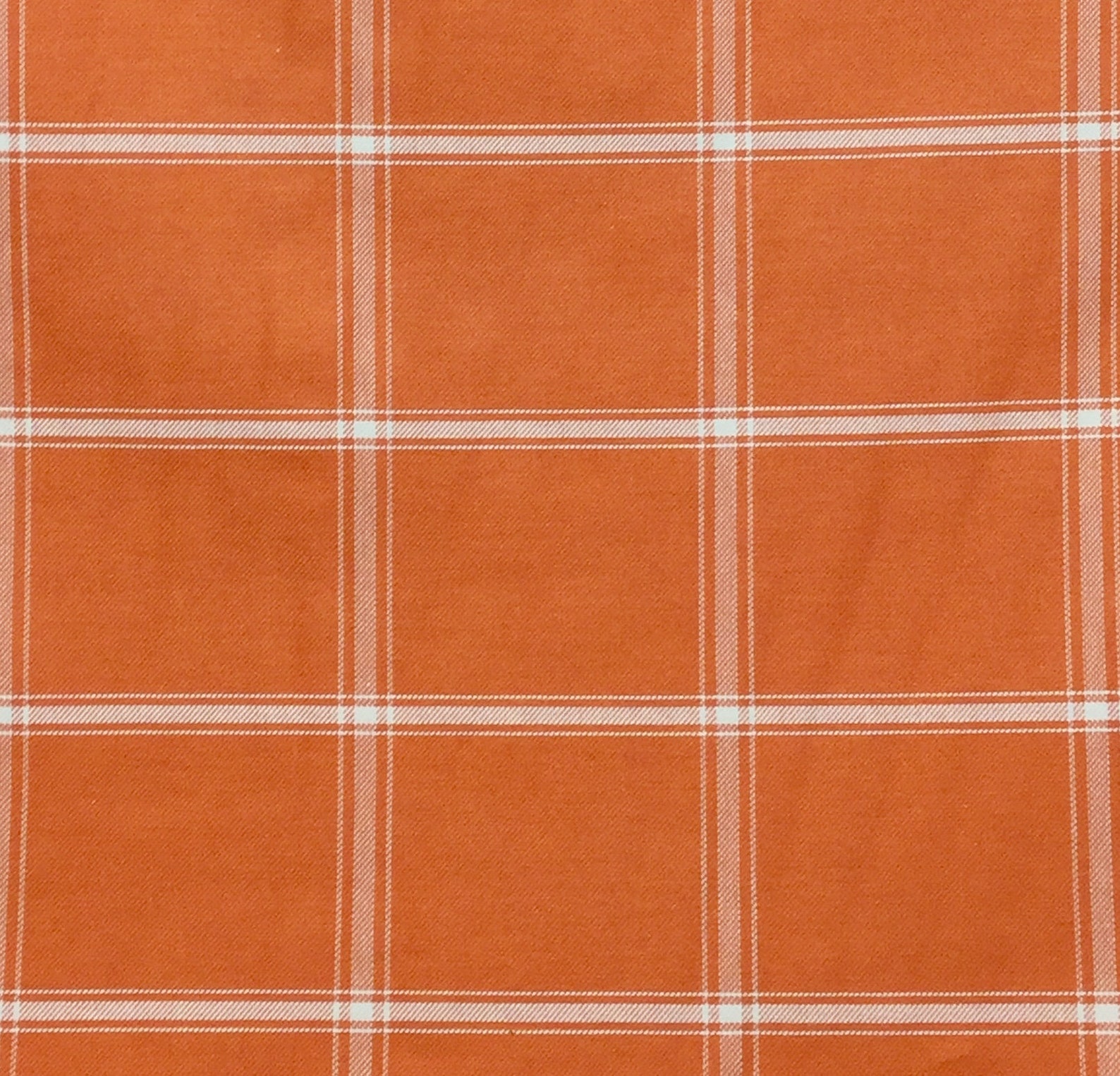 Pumpkin Plaid - Orange - Check - Upholstery Fabric - Fall Table Runner ...