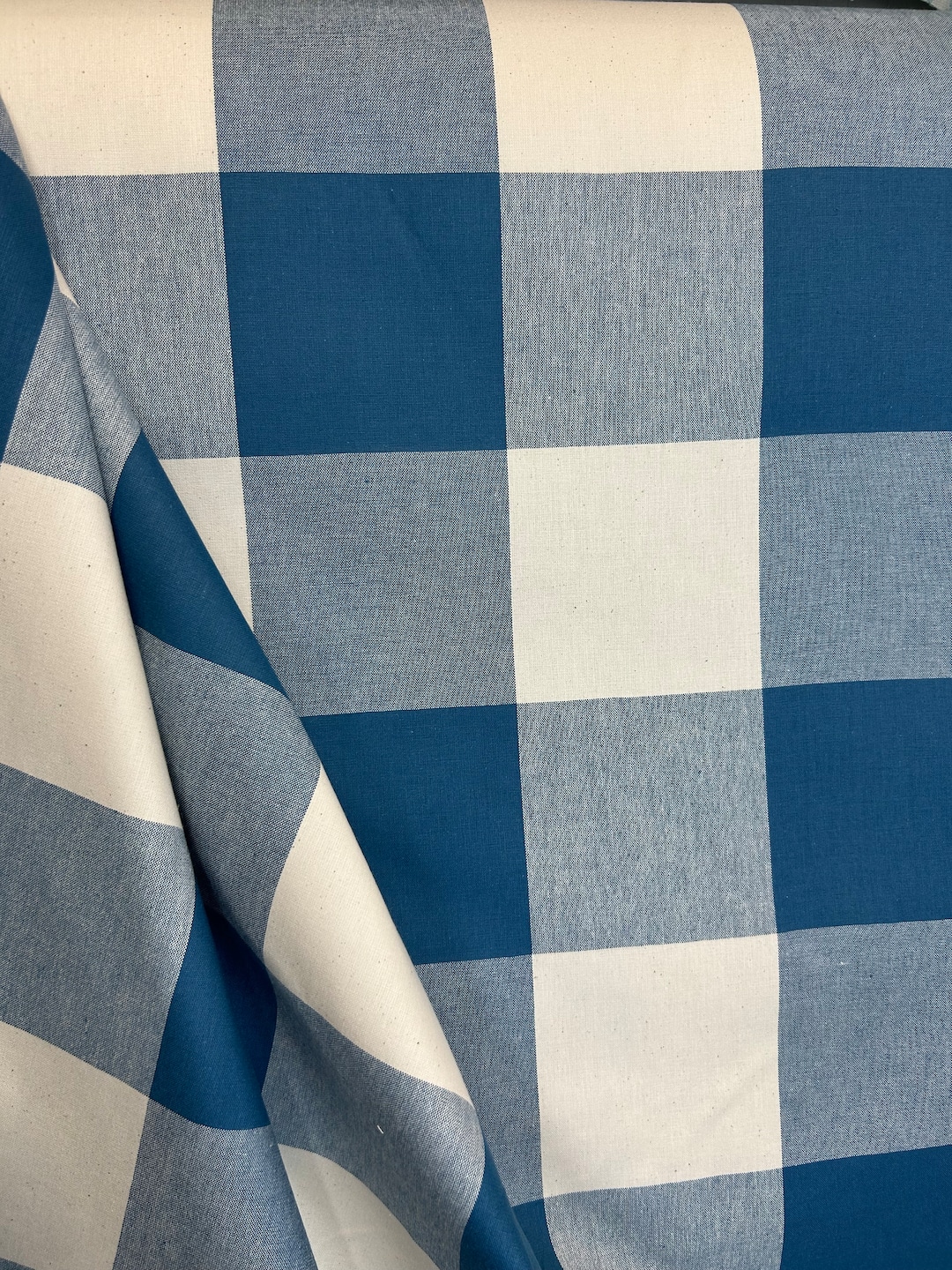 PK Call Me Ink - Buffalo Check - Blue - Fabric by the Yard - Etsy