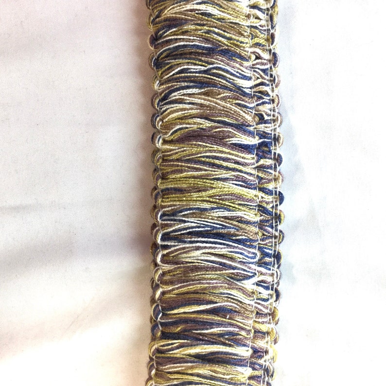 Purple Blue and White Double Loop Fringe Trim by the Yard - Etsy