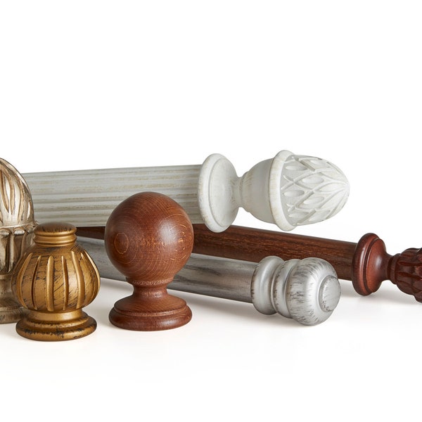 Drapery Rod Finials - Etsy