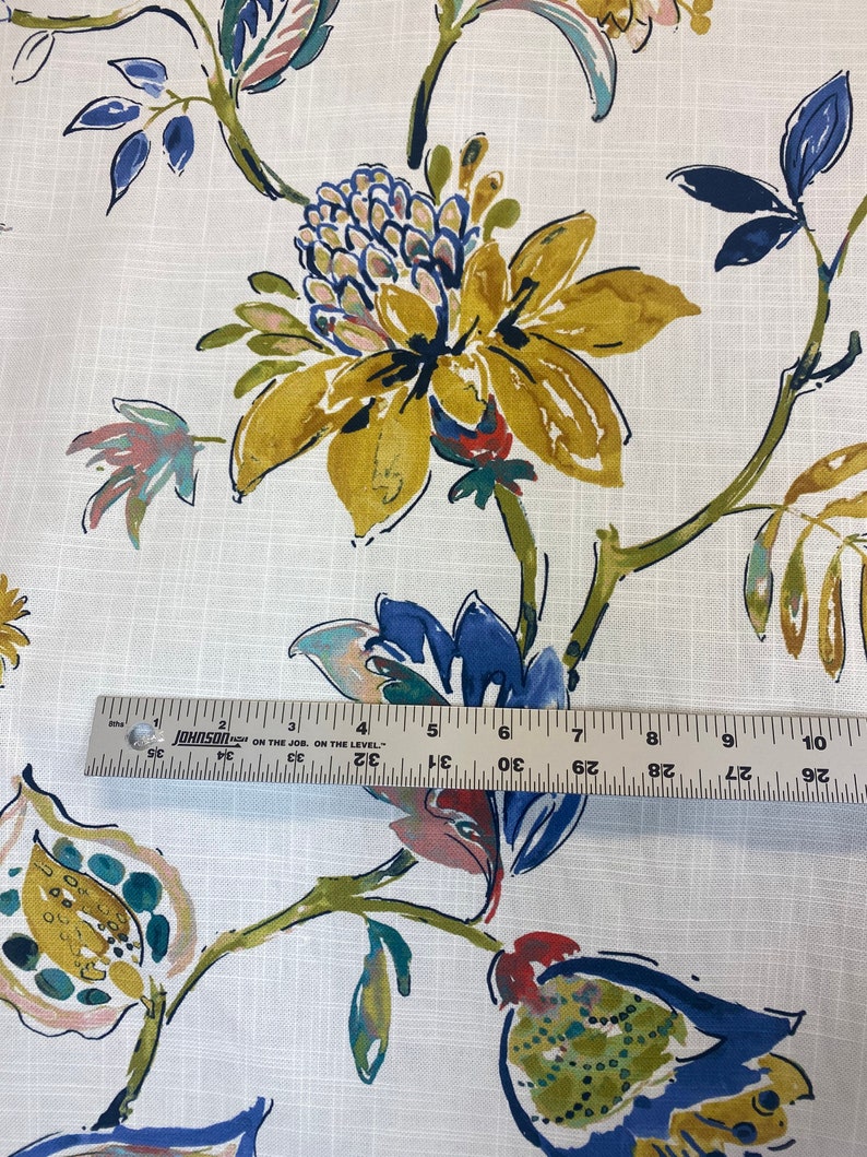 Liza Classic - Bold Floral Pattern Home Decor Fabric - Custom Pillows ...