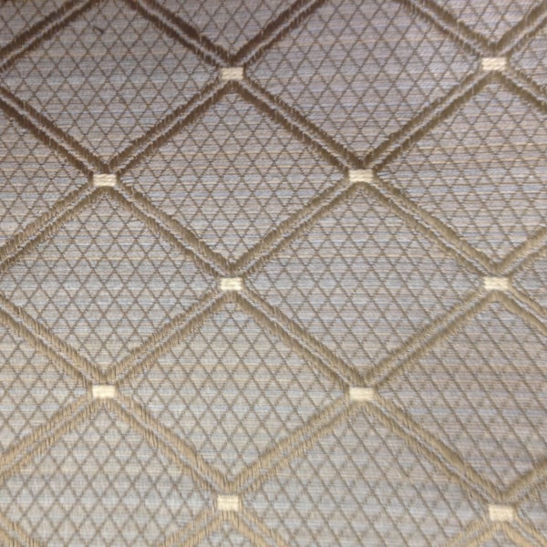 Blue Lattice Fabric - Etsy