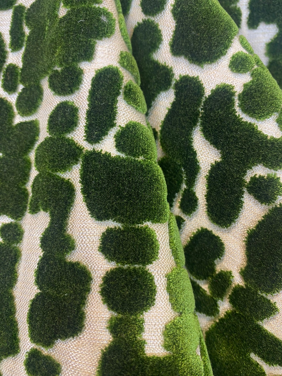 Asher Emerald - Green Cut Velvet - Emerald Velvet - Fabric by the Yard ...