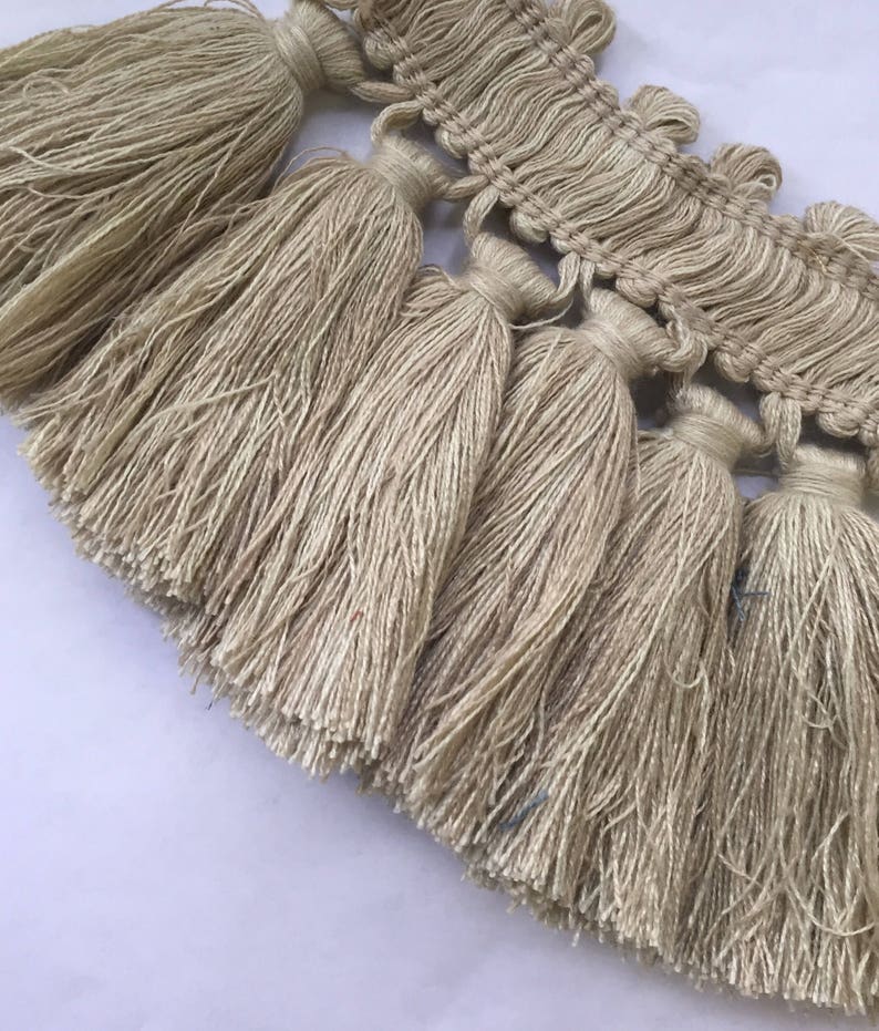 Beige Tassel Fringe Home Decor Tassel Fringe by the Yard - Etsy