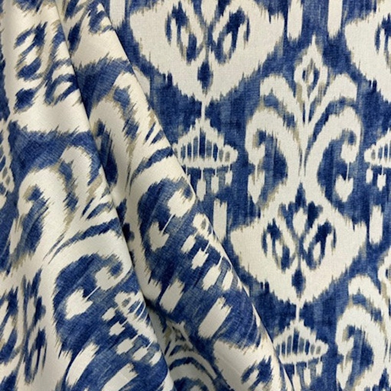 Blue White Ikat - Etsy