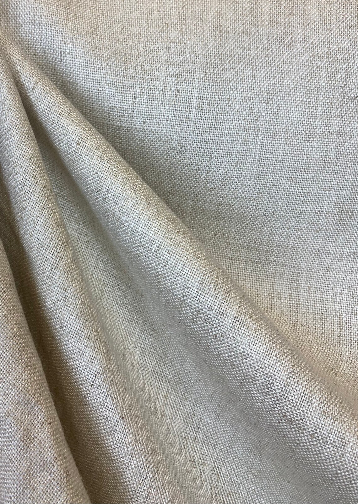 Oatmeal and Cream Linen Upholstery Fabric Drapery Fabric | Etsy