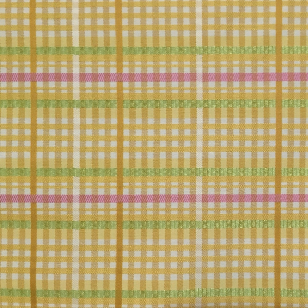 Yellow Plaid Fabric - Etsy