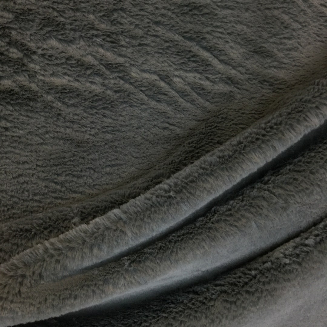 Grey Faux Fur - Soft Fabric - Upholstery - Accent Pillows - Fabric by ...
