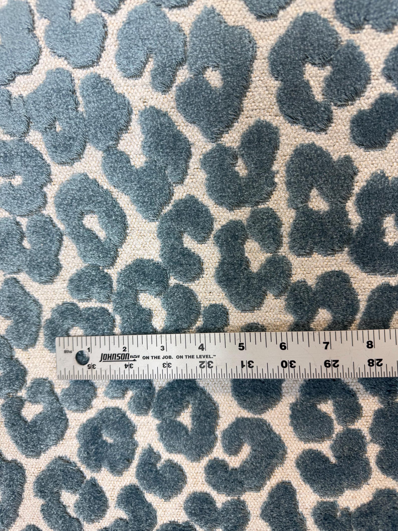 Bella Sky - Cut Velvet - Animal Print - Blue - Modern - Texture ...