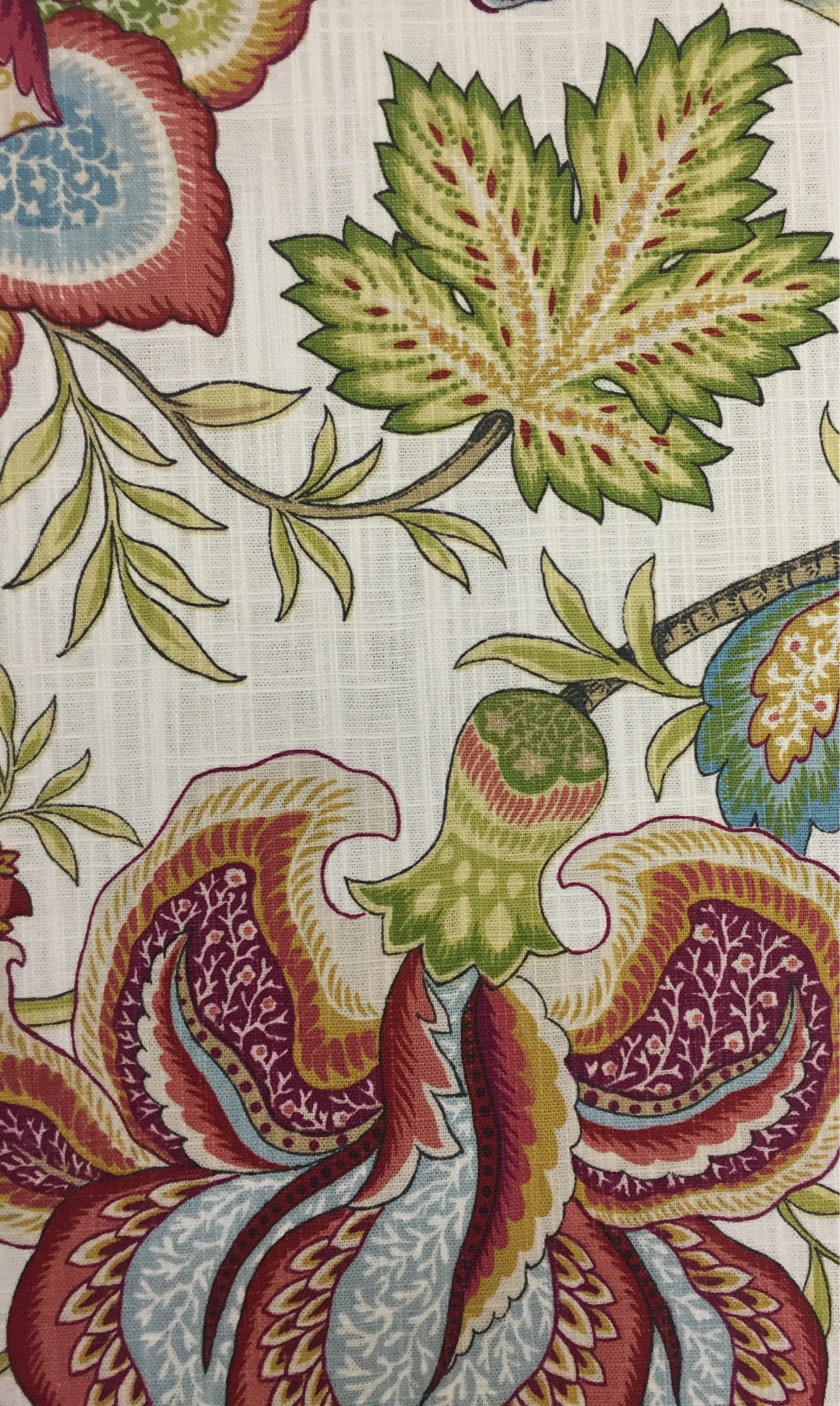 Vibrant Multicolor Floral Upholstery Fabric by The Yard | Etsy