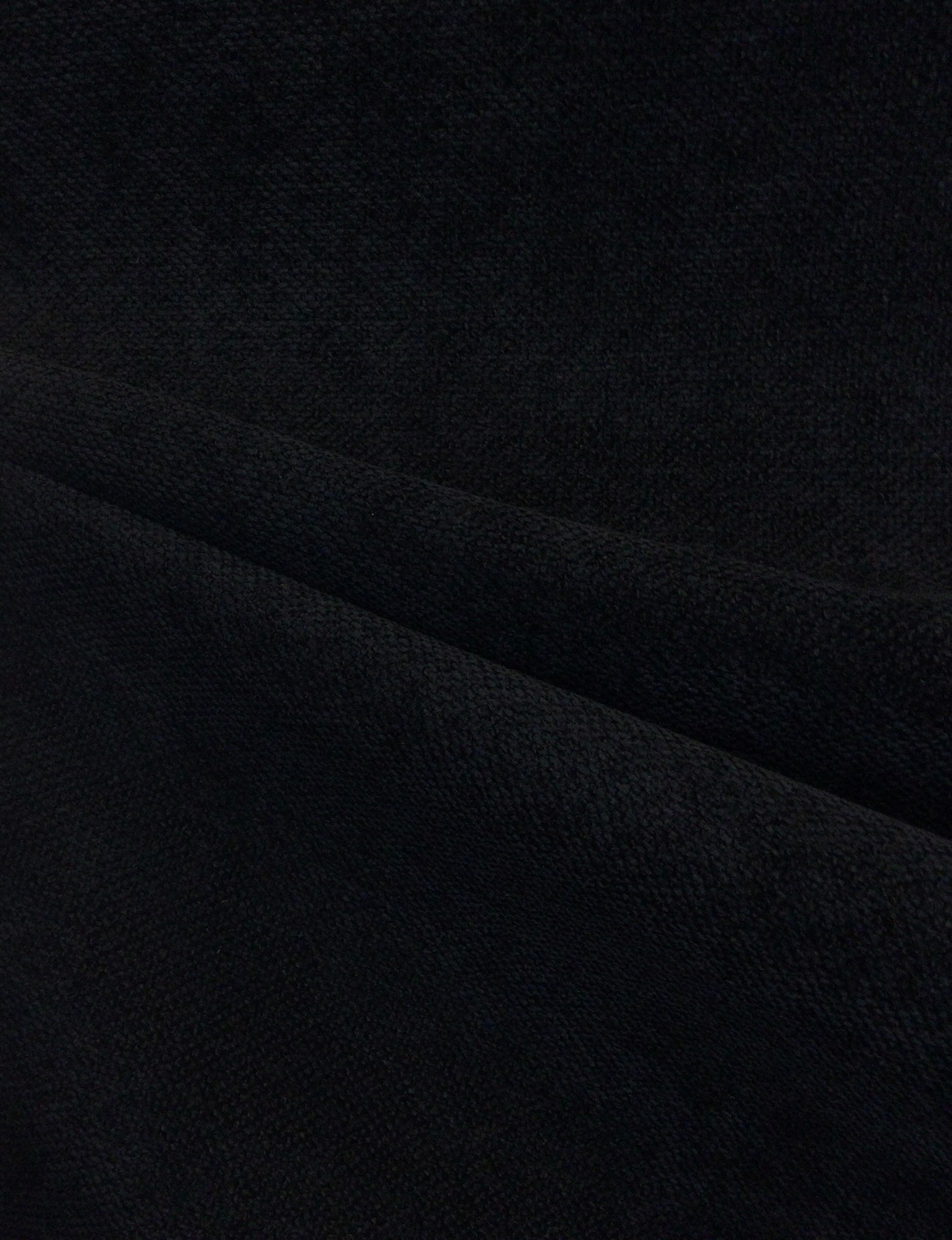 Jet Black Woven Upholstery Fabric - Soft Upholstery - Black Pillow ...