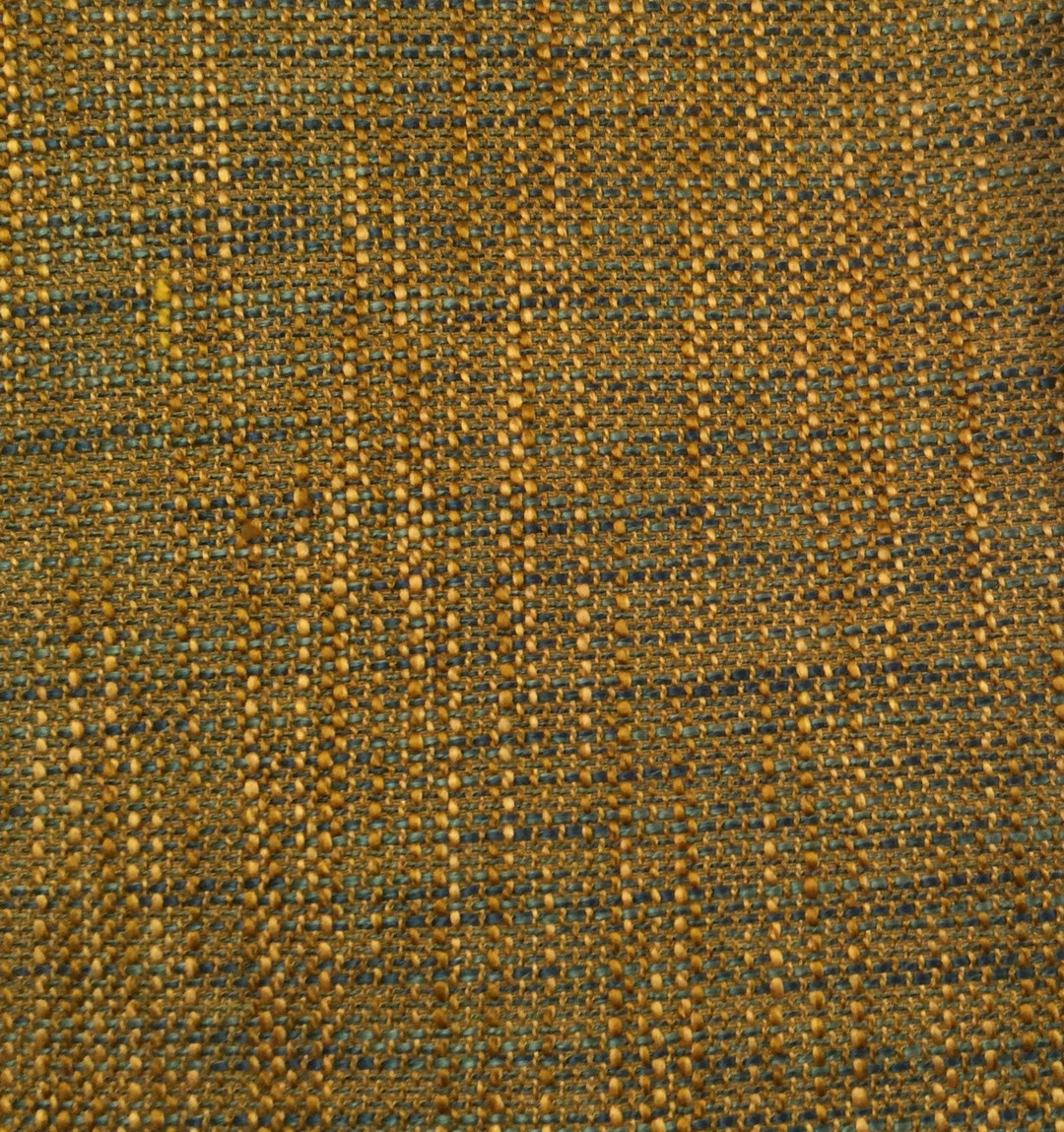 Gold - Blue - Woven - Upholstery Fabric by the Yard - Etsy