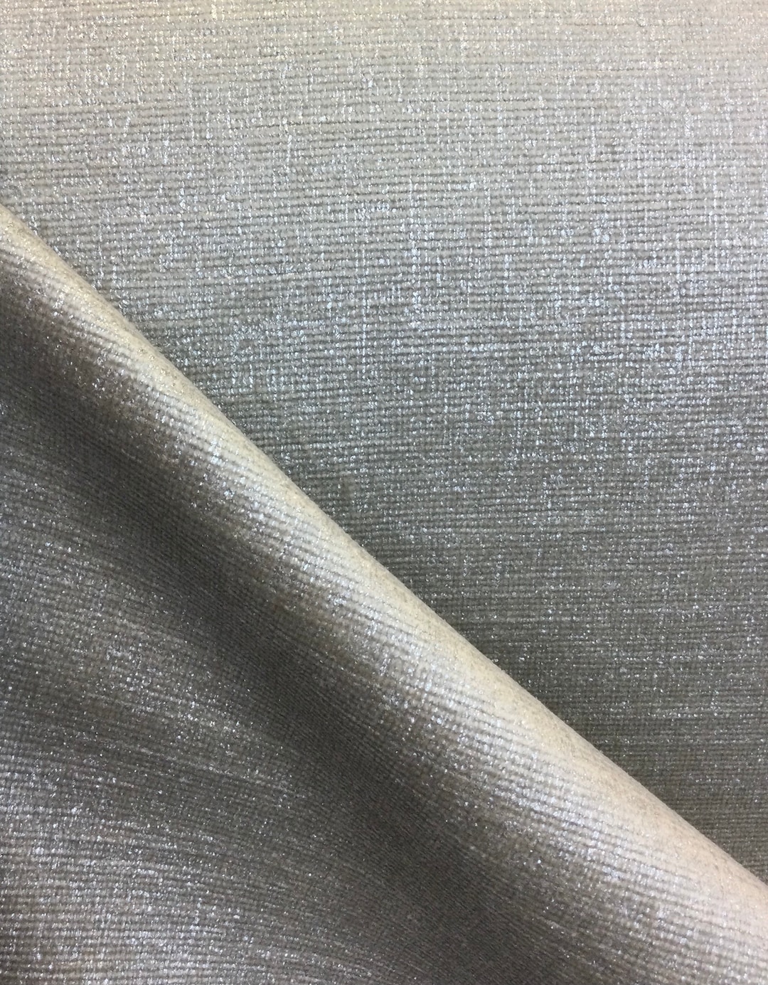 Marlon Silver - Shimmer - Upholstery Fabric - Sheen Finish - Velvet ...