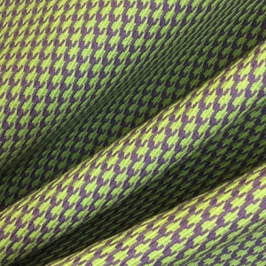 Purple and Green Houndstooth - Small Print - Upholstery - Accent ...
