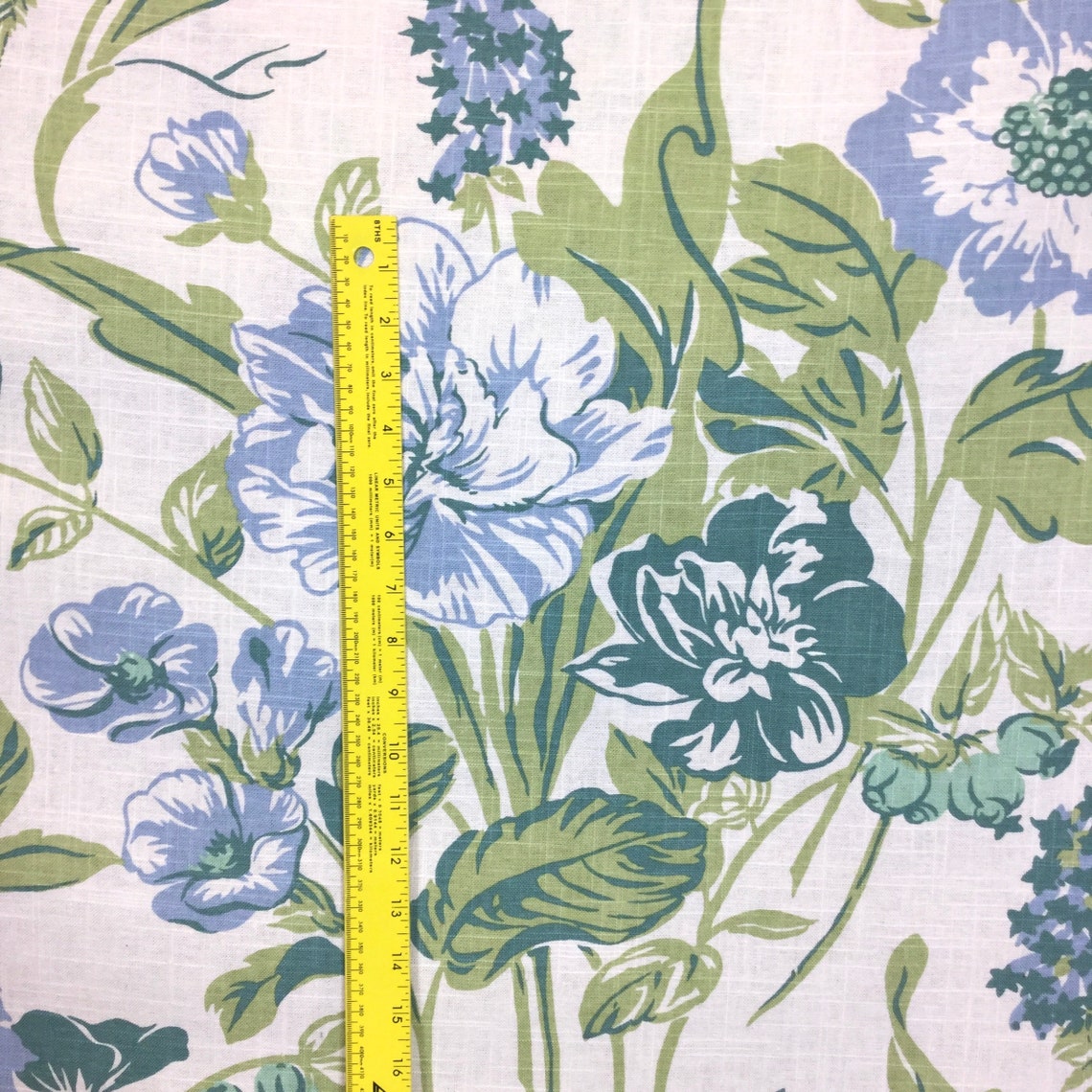 Becca Bluebell Blue Floral Fabric by the Yard Floral - Etsy
