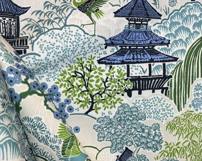Idyllic Days Blue and White Toile Vintage Fabric Classic Toile Home ...