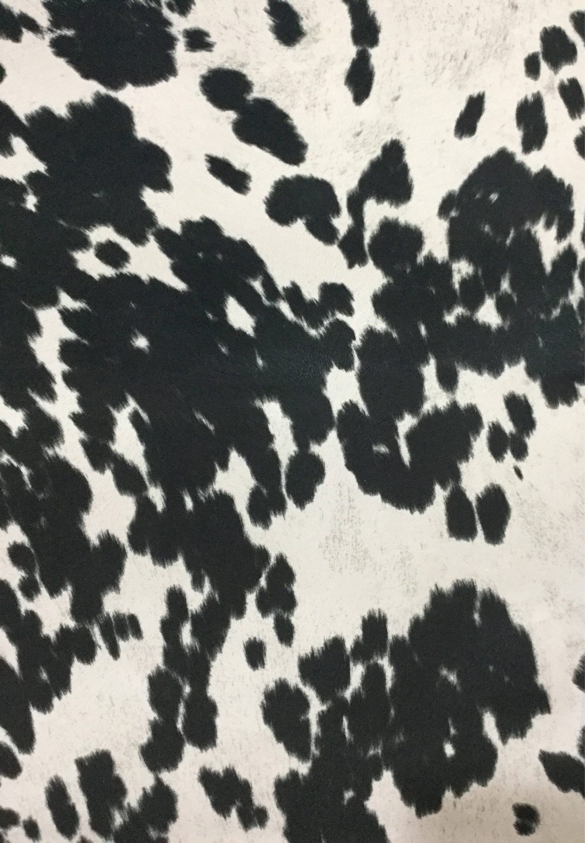 Black and White Cow Hide Fabric Upholstery Fabric by the - Etsy